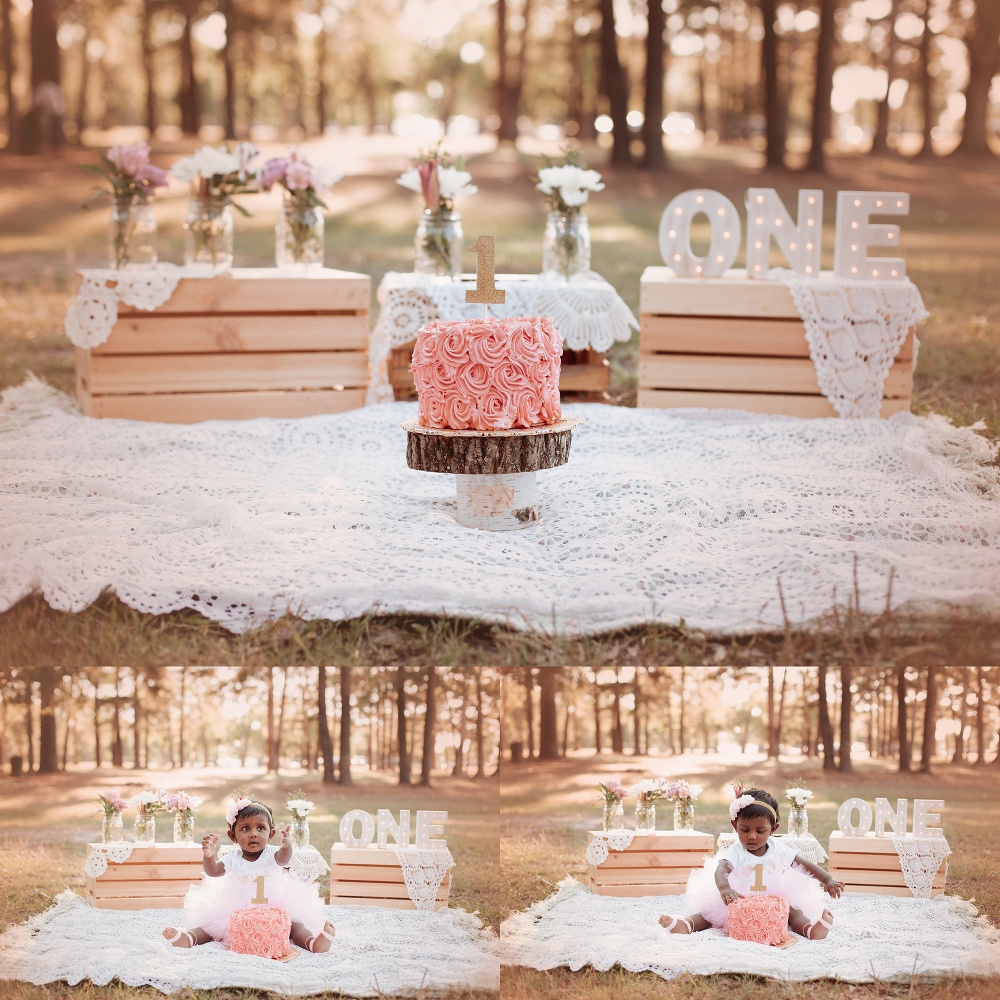 Outdoor Cake Smash First Birthday